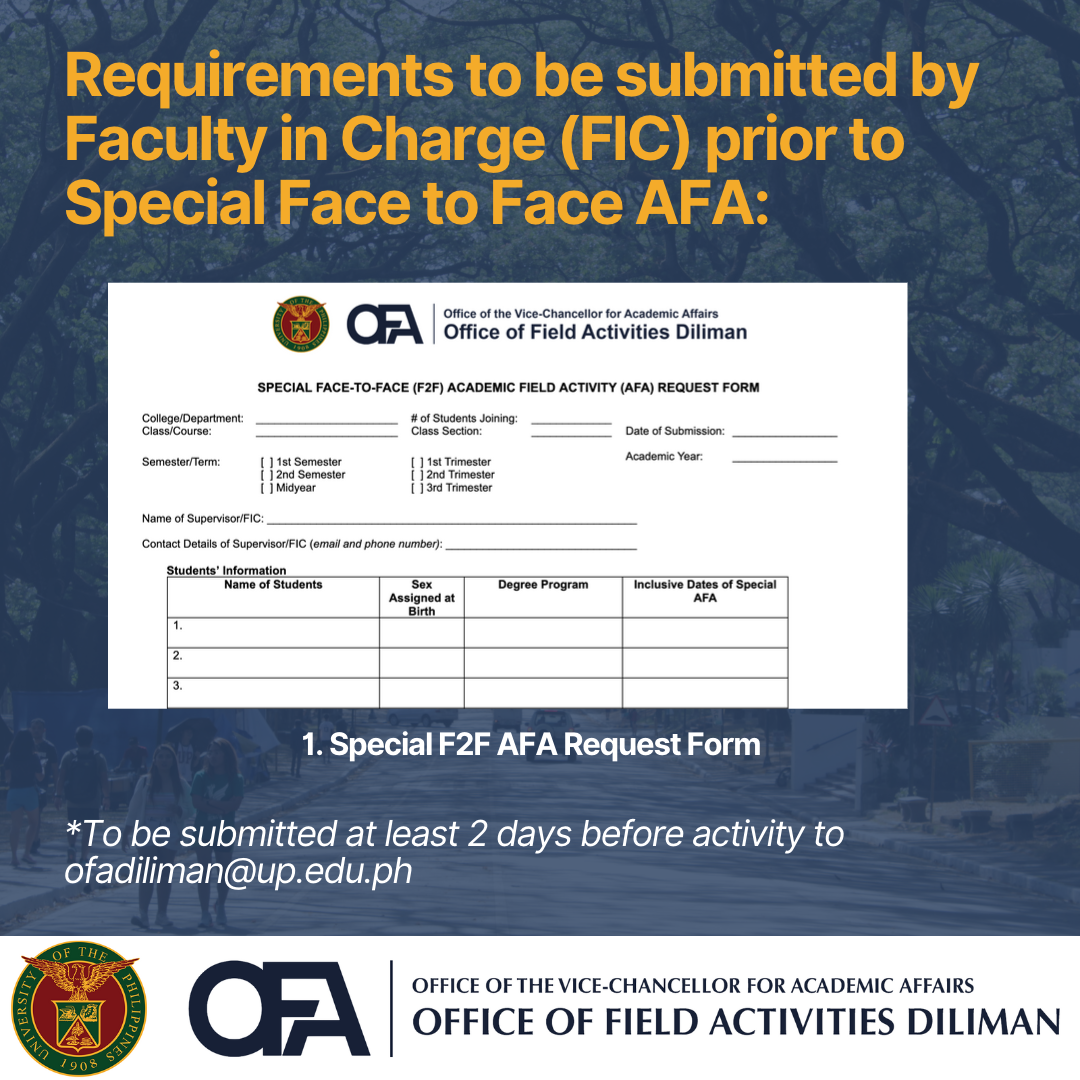 OFA and AFAs: What You Need to Know – OFFICE OF FIELD ACTIVITIES