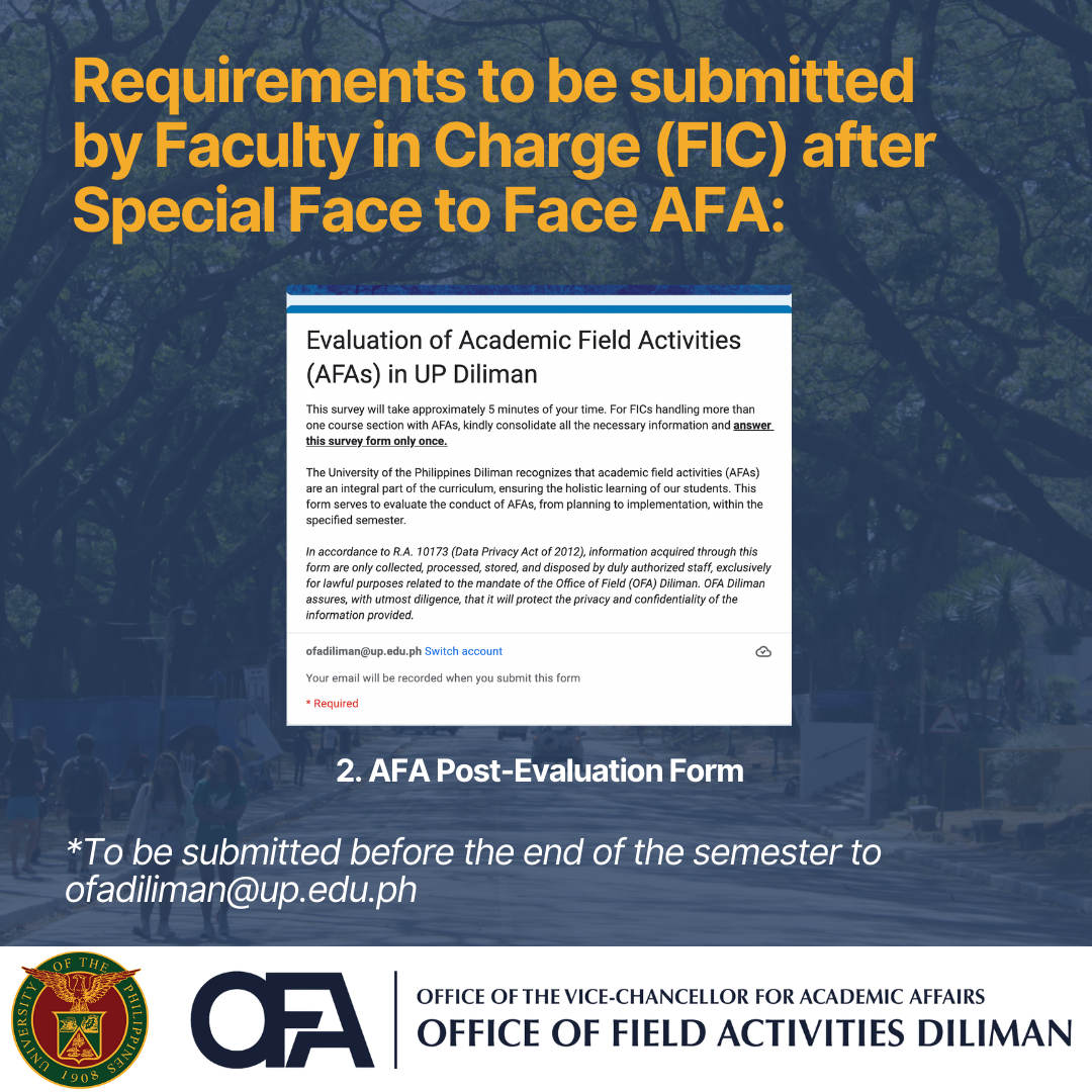 OFA and AFAs: What You Need to Know – OFFICE OF FIELD ACTIVITIES