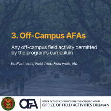 OFA and AFAs: What You Need to Know – OFFICE OF FIELD ACTIVITIES