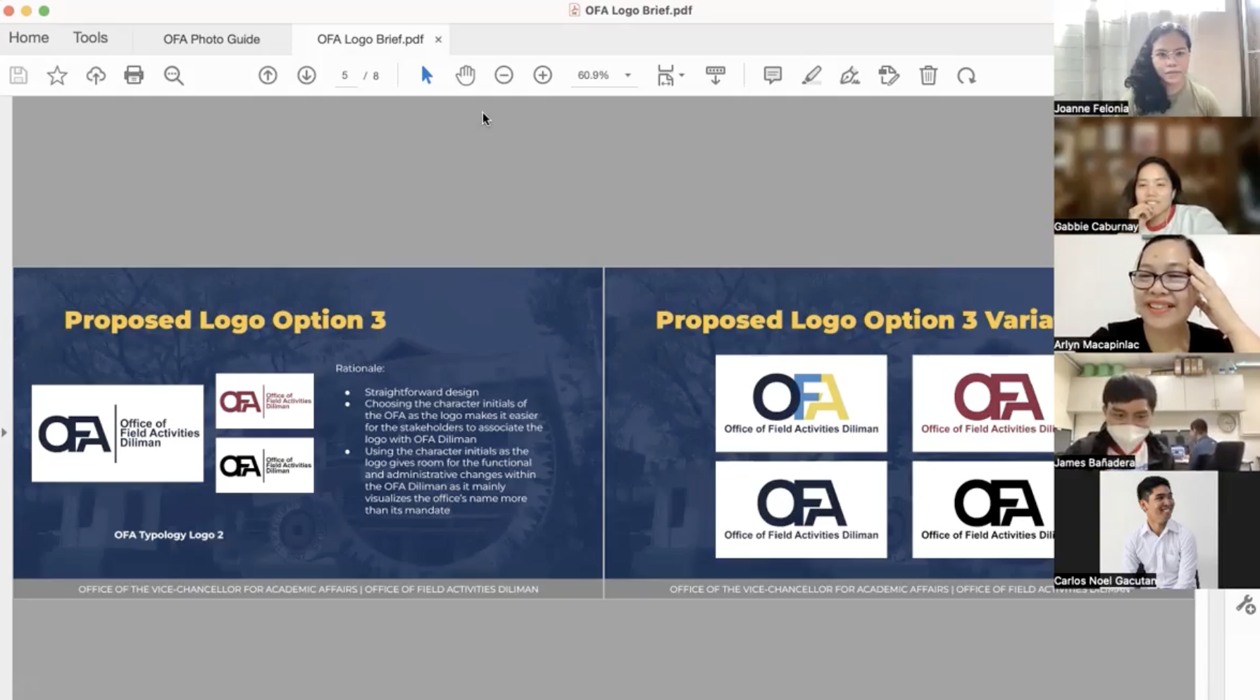 OFA Diliman Launches its First Logo – OFFICE OF FIELD ACTIVITIES