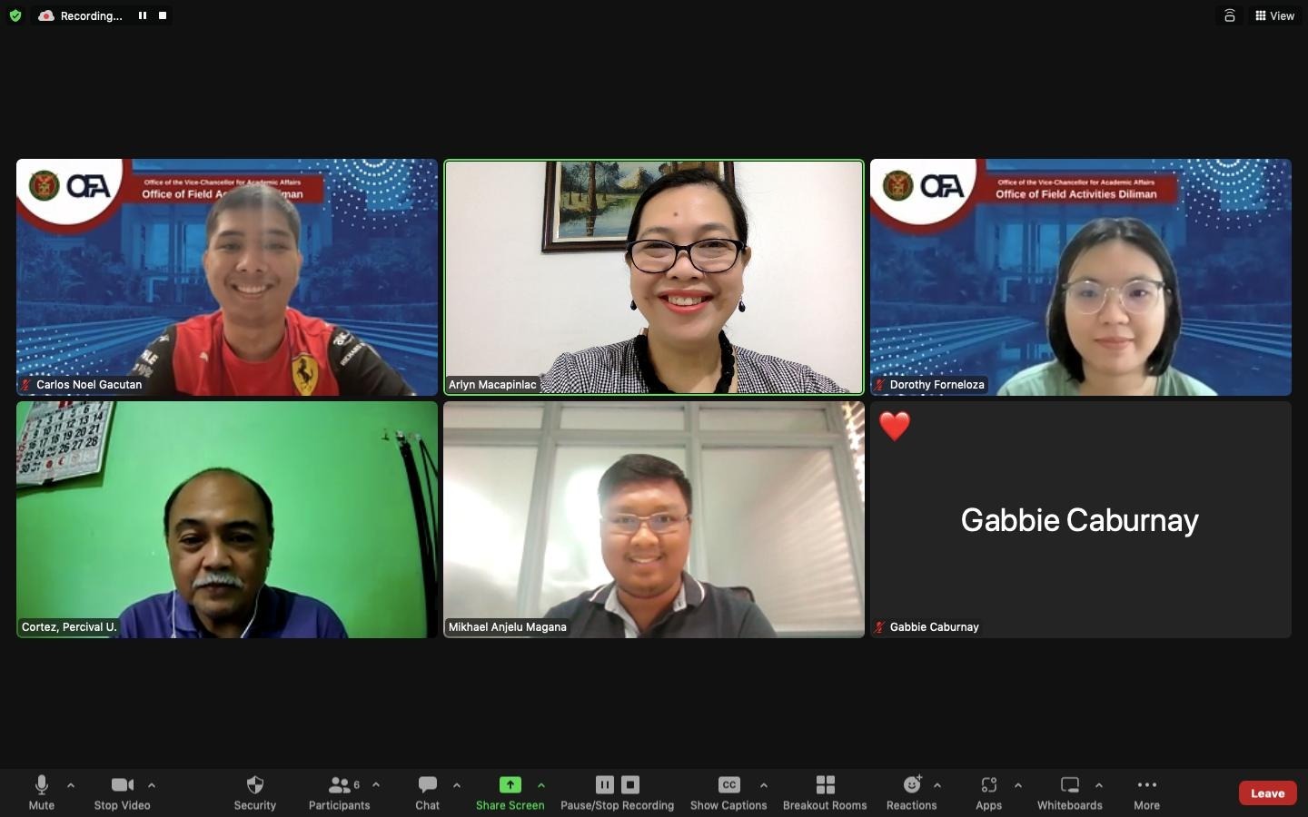 SUPPORTING ACADEMIC UNITS IN AFA PROCESSING – OFFICE OF FIELD ACTIVITIES